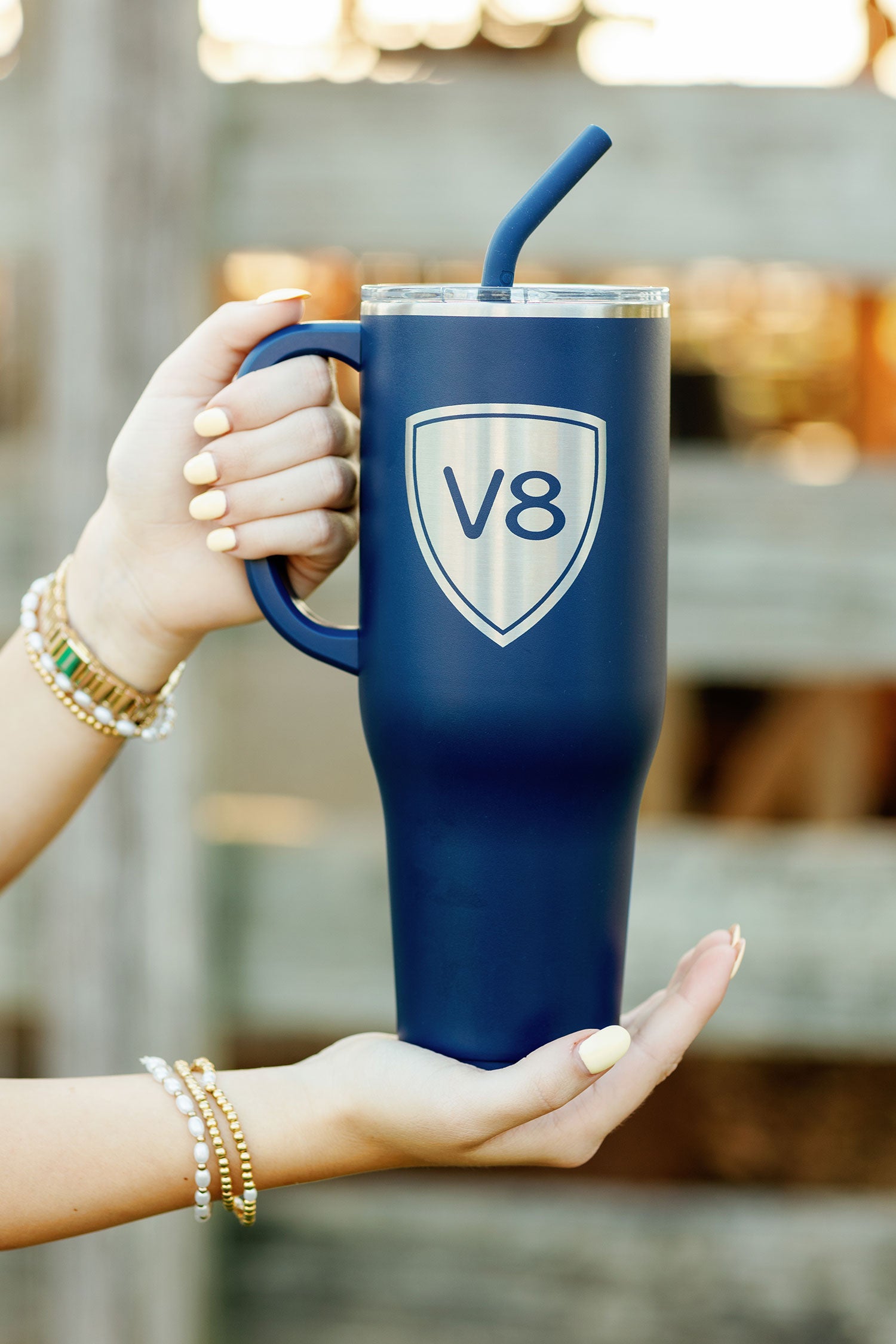 V8 Shield Swig Mega Mug (40 oz)